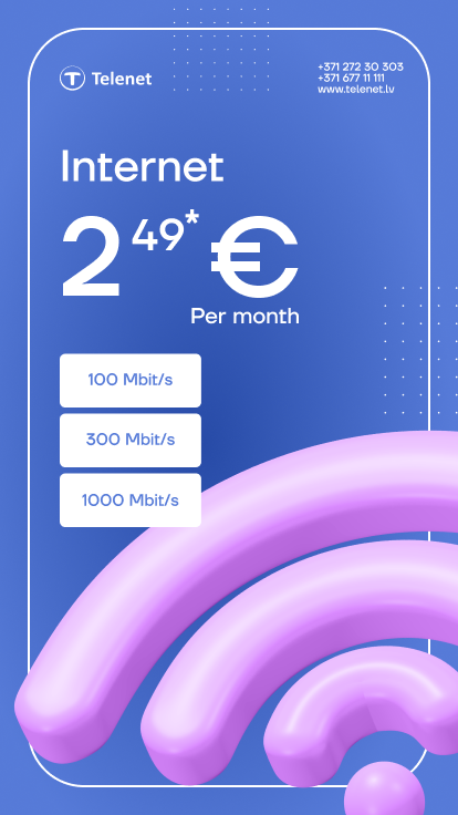 Telenet – Televīzijas un interneta provaiders Rīgā.